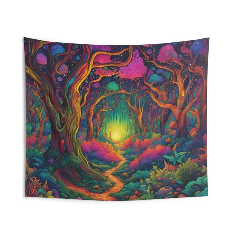 Psychedelic Tapestry - Etsy