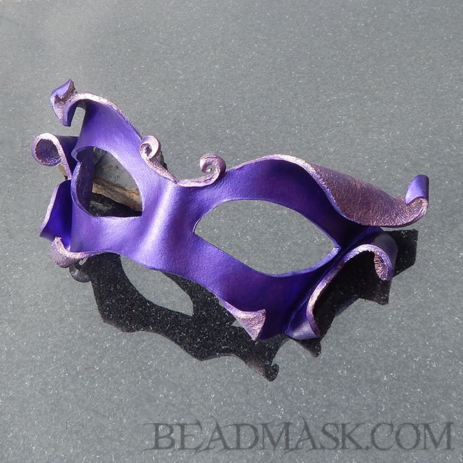 Purple Faerie Leather Mask: Shimmering Nymph or Rose Fairy Cosplay ...