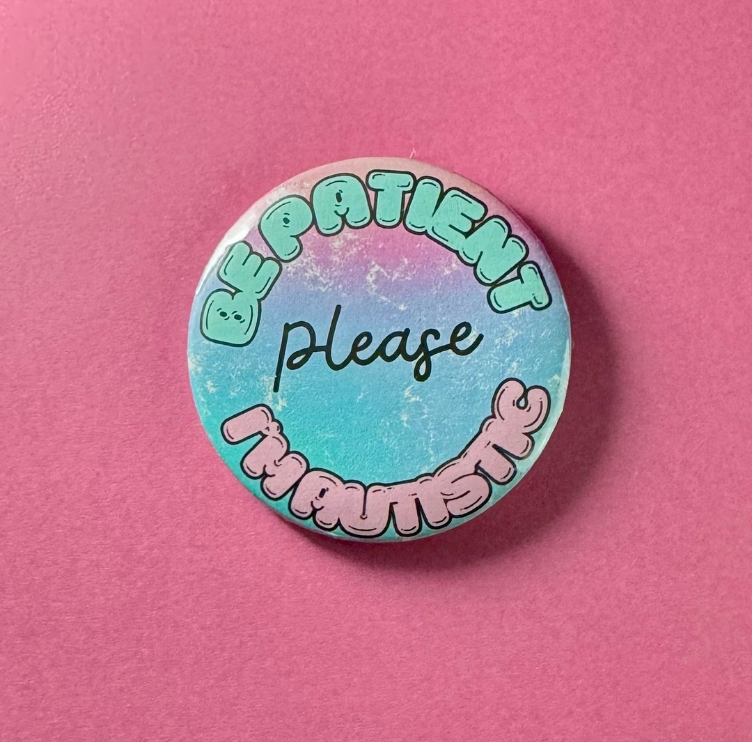Autism Button Pin 2.25 In, Pastel, Cute Button Pins, Mental Health ...