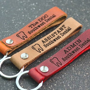 Corporate Gifts for Employees, Personalized Keychain, Leather Keychain ...