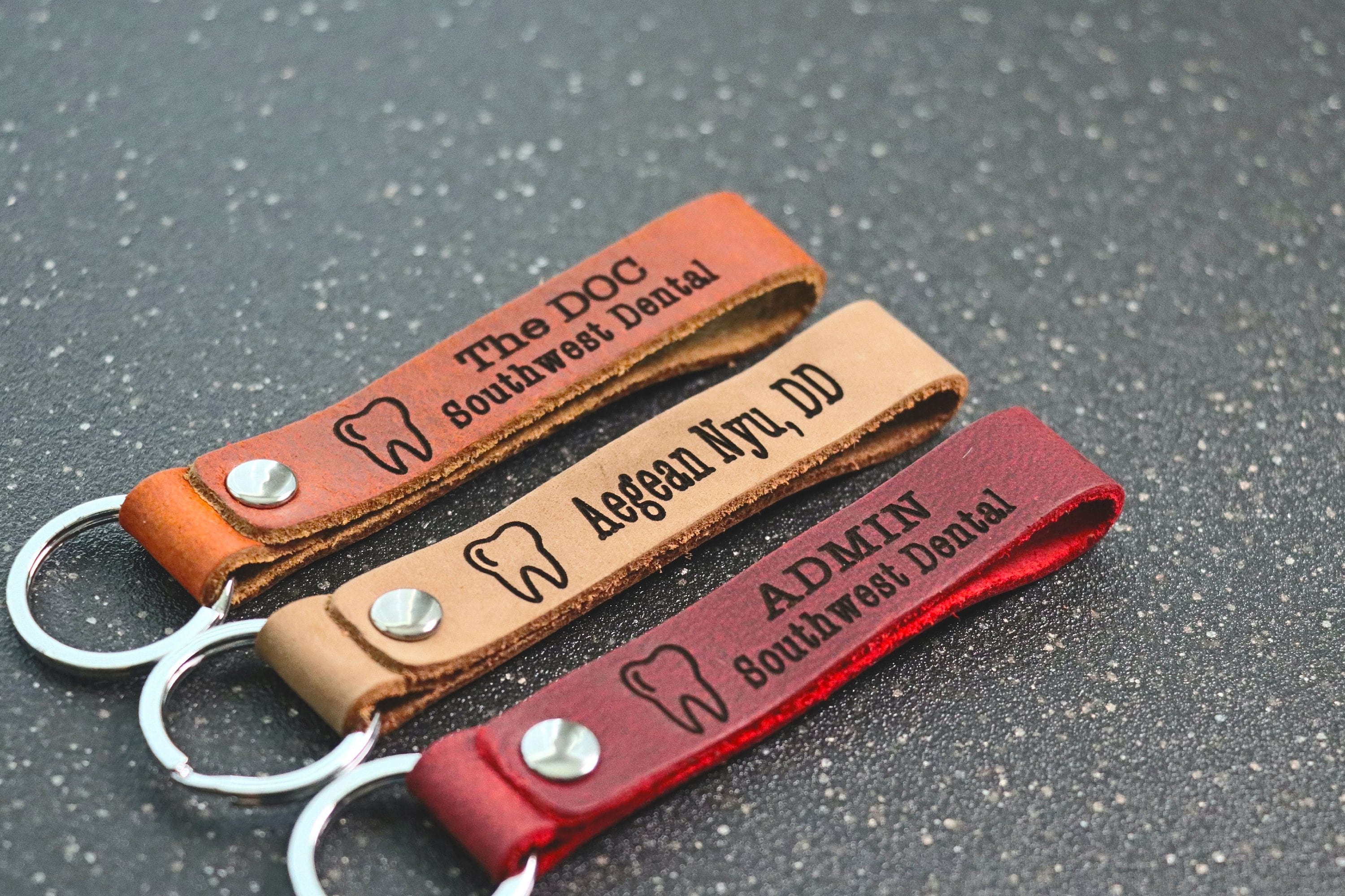 Dentist Owner Keychain, Personalized Dentist Keychain, Clinic Owner ...