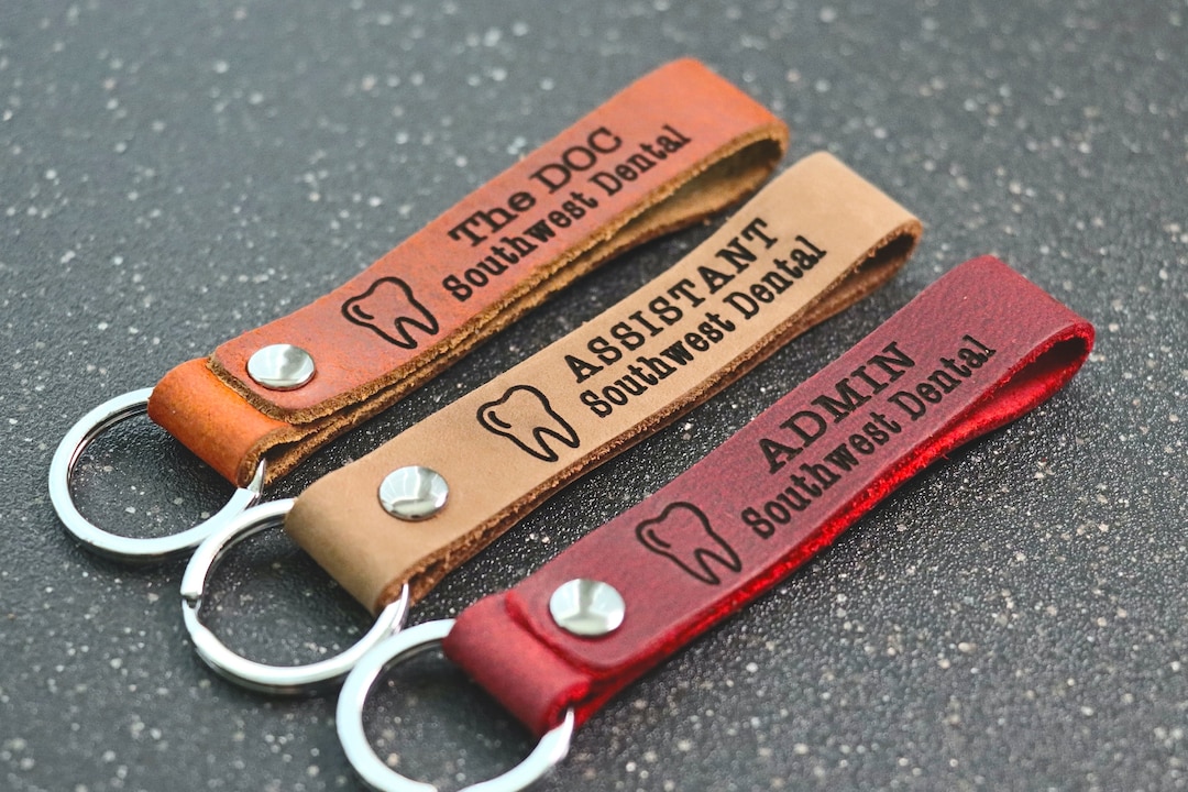 Dentist Owner Keychain, Personalized Dentist Keychain, Clinic Owner ...