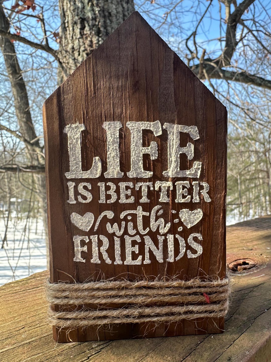 Hand Painted Inspirational and Christian Wood Sign | Rustic Farmhouse ...