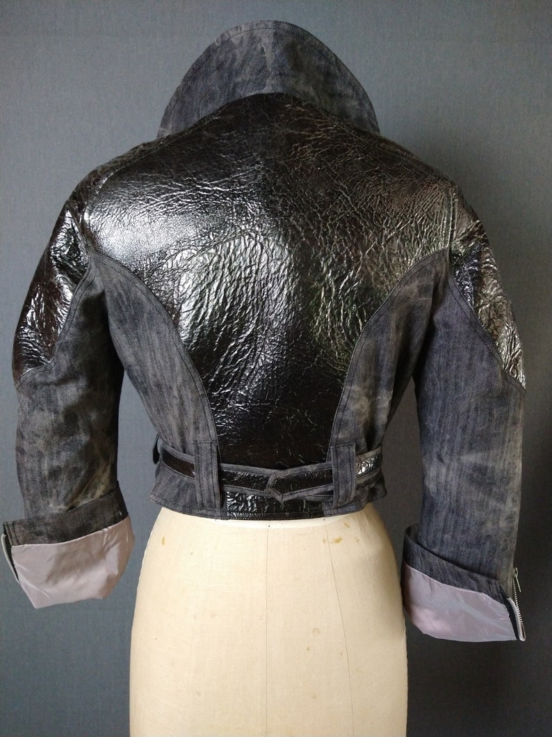 Jane's Dean Cropped Moto Jacket - Etsy