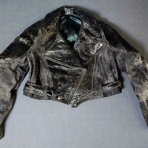 Jane's Dean Cropped Moto Jacket - Etsy