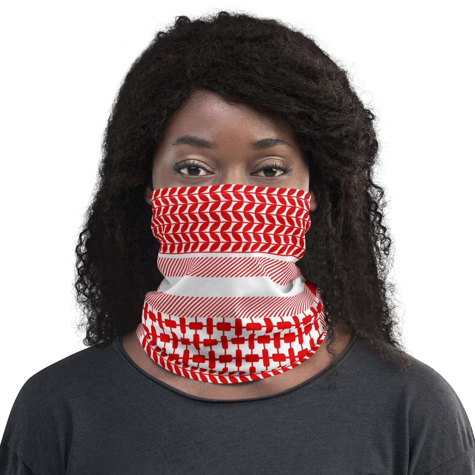 Keffiyeh Inspired Neck Gaiter (face Mask) - 5 Styles - Etsy