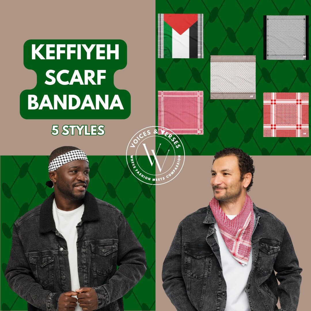 Keffiyeh kufiyah Pattern Bandana Multifunctional Scarf - Etsy