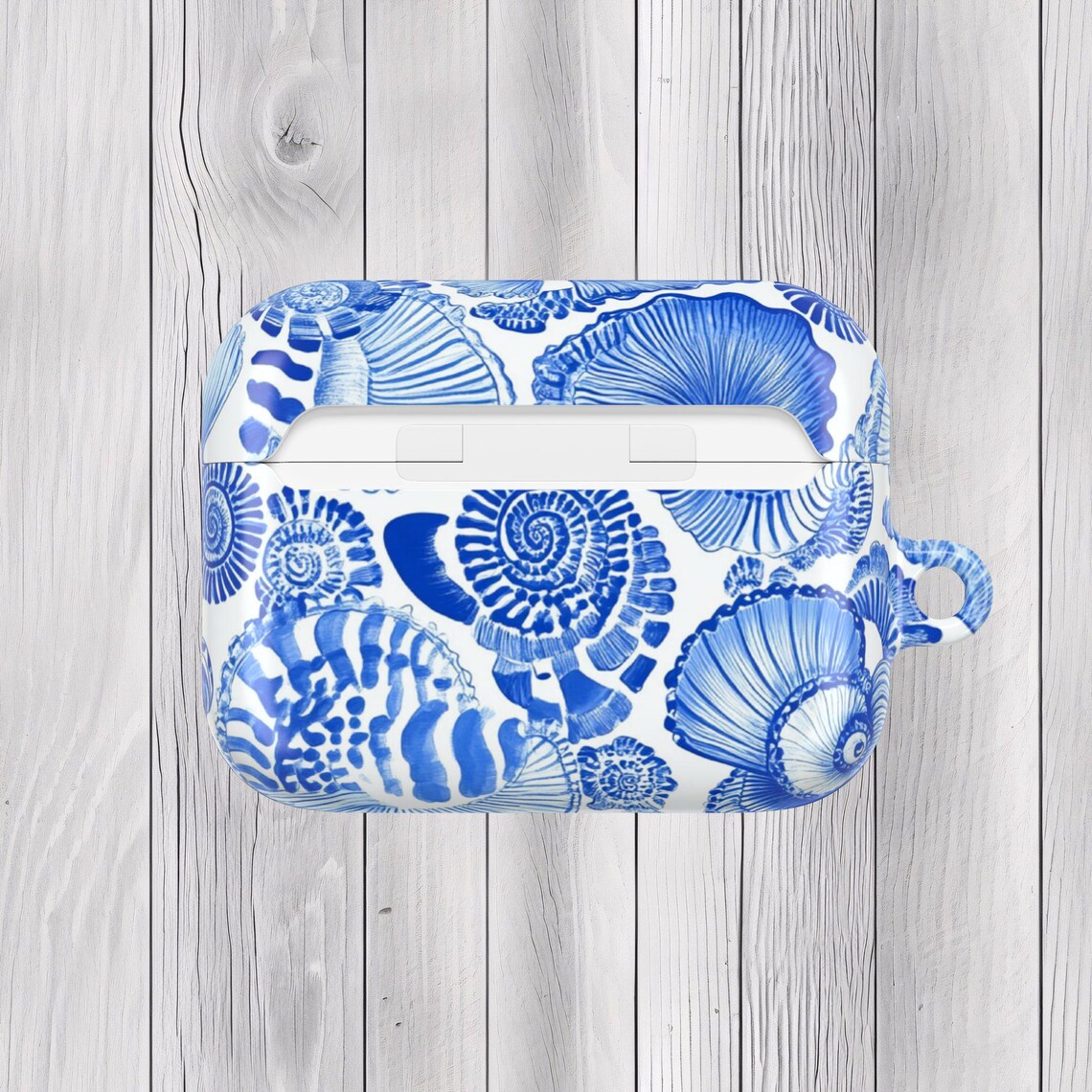 Blue Seashell AirPod Case, Cute Seashell Headphones Cover, Stylish ...