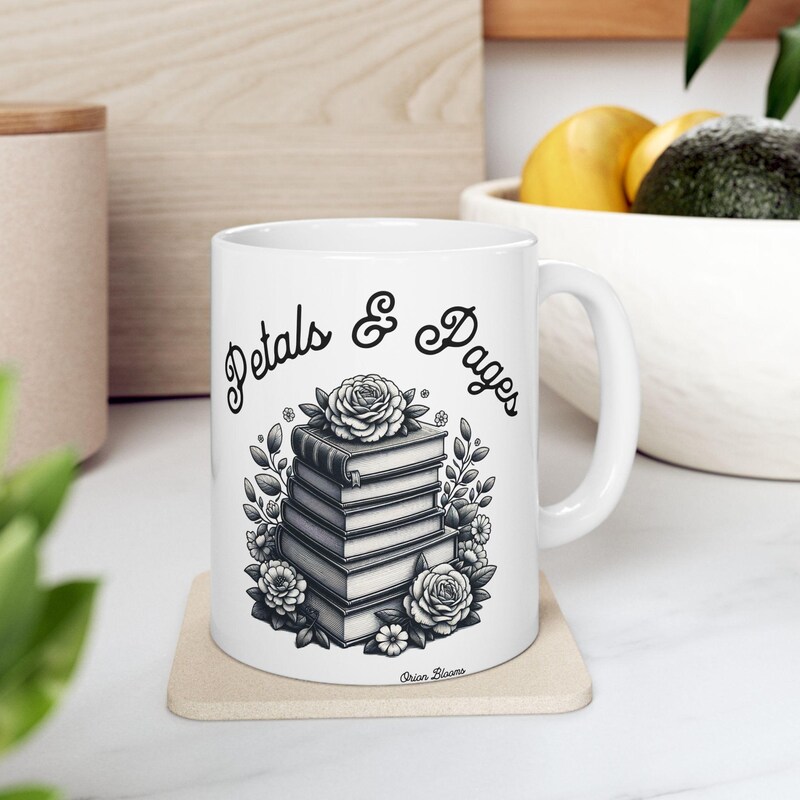 Handpainted Book Mug - Etsy