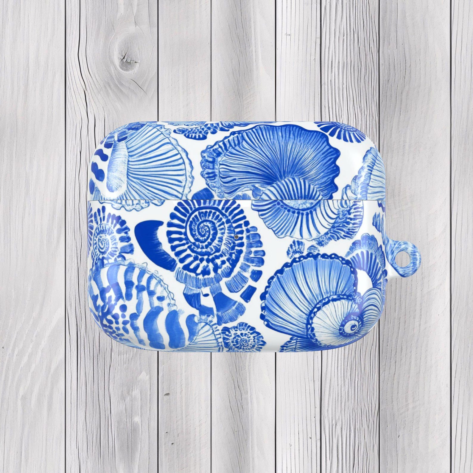 Blue Seashell AirPod Case, Cute Seashell Headphones Cover, Stylish ...