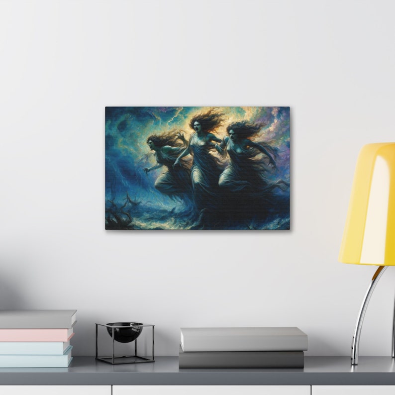 Furies, 18"x12" Canvas Gallery Wrap, Impressionism, Greek Mythology ...