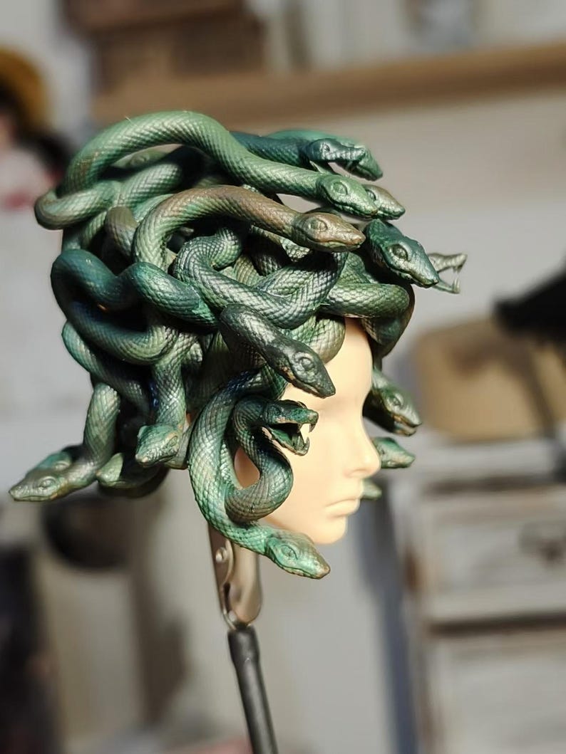 1/6 3d Printed Scale Medusa Doll Wig for Fashion Royalty (wear With ...