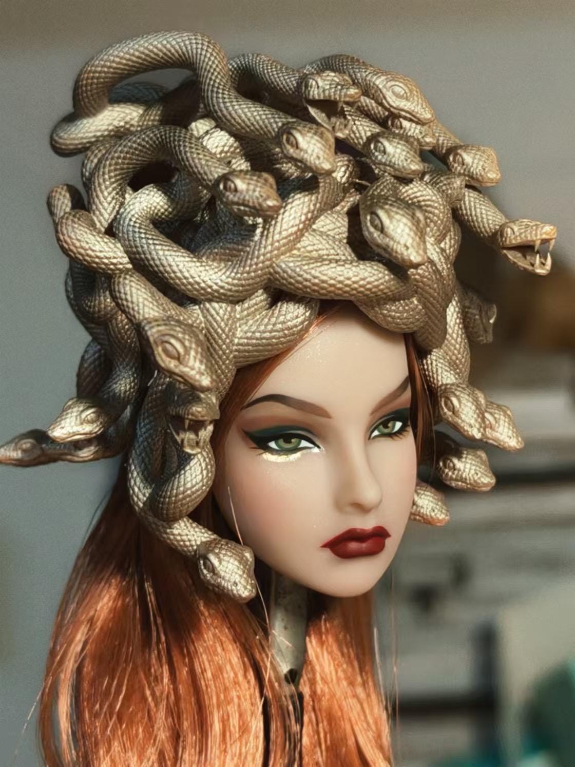 Custom 3d Printed Scale Medusa Doll Wig for MH (wear With Head Bald） - Etsy