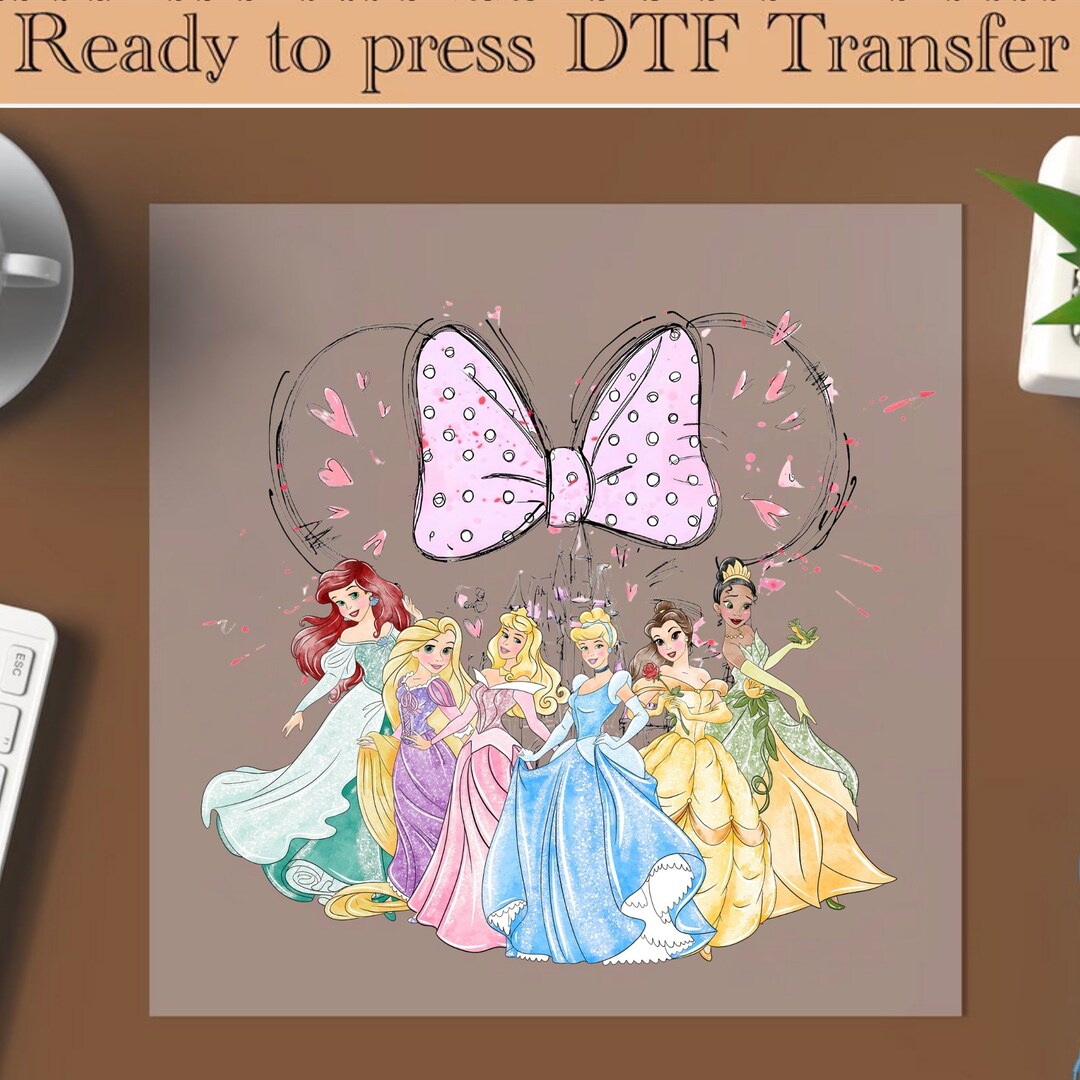 Disney Princess Ready to Press,disney Heat Transfer,rapunzel Dtf,moana ...