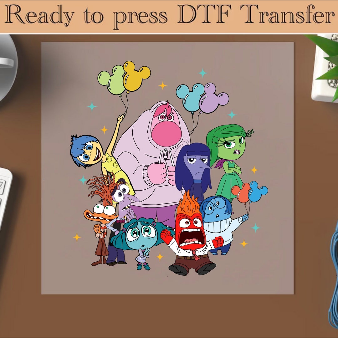 Disney Inside Out Characters Ready to Press, Disney Inside Out 2 Heat ...