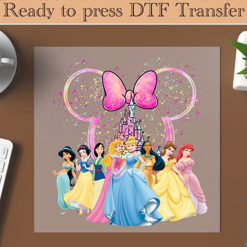 Disney Princess Ready to Press,disney Heat Transfer,rapunzel Dtf,moana ...