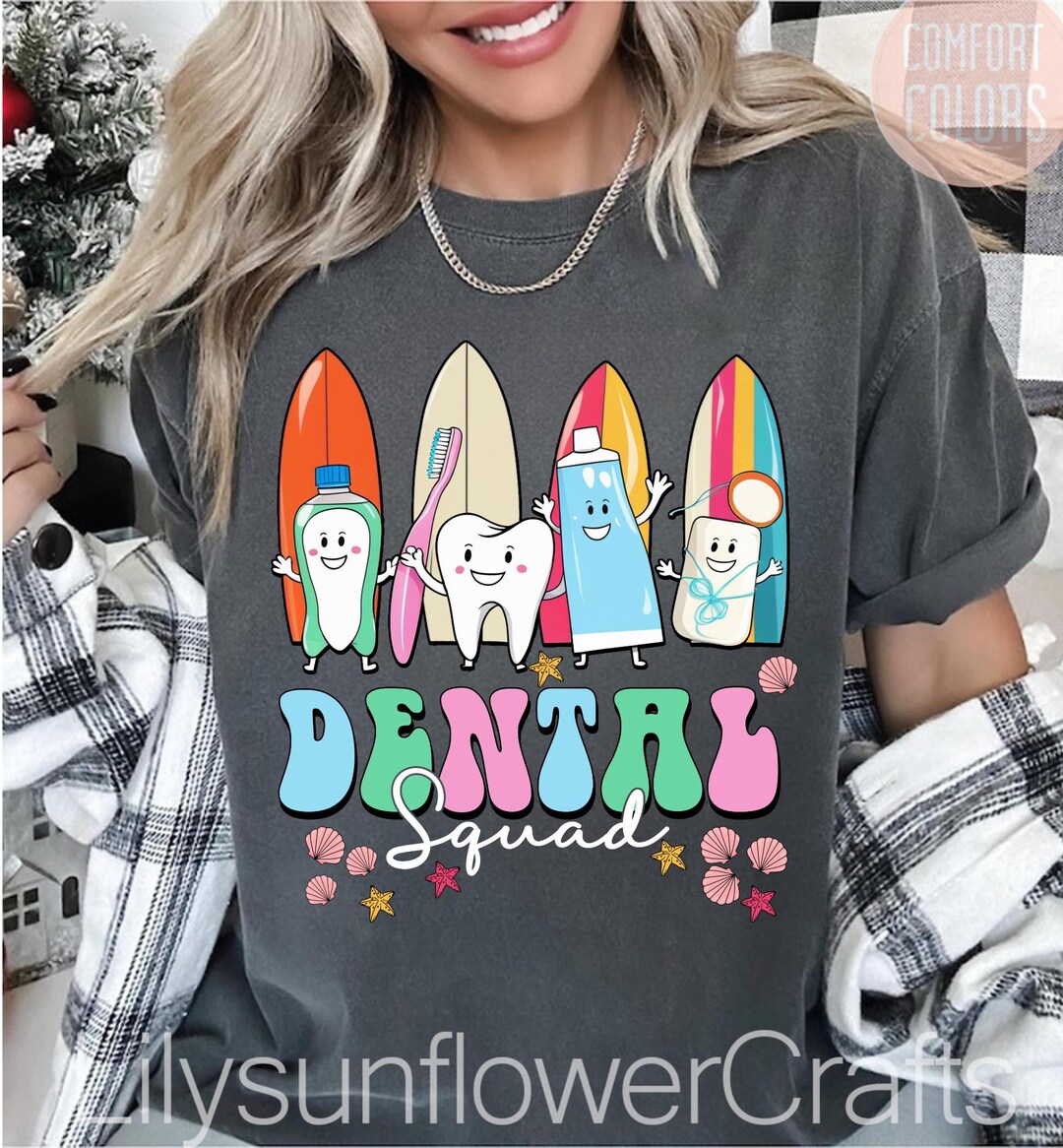 Dental Squad Summer T-shirt, Funny Dentist Summer Shirt, Dental ...