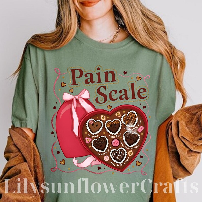 Pain Scale Nurse PNG, Valentine Candy Hearts Graphic, Medical ...