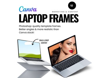 Phone Frame, Canva Photo Frames, Canva Frames Bundle, Canva Editable ...