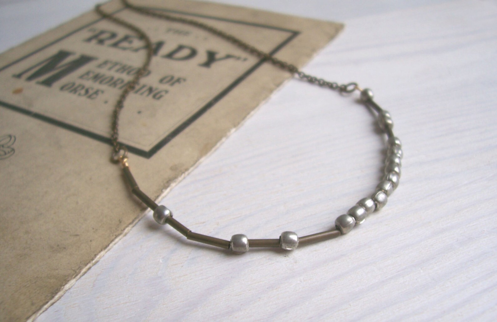 Manchester Morse Code Necklace: Mixed Metal Travel Gift - Etsy UK