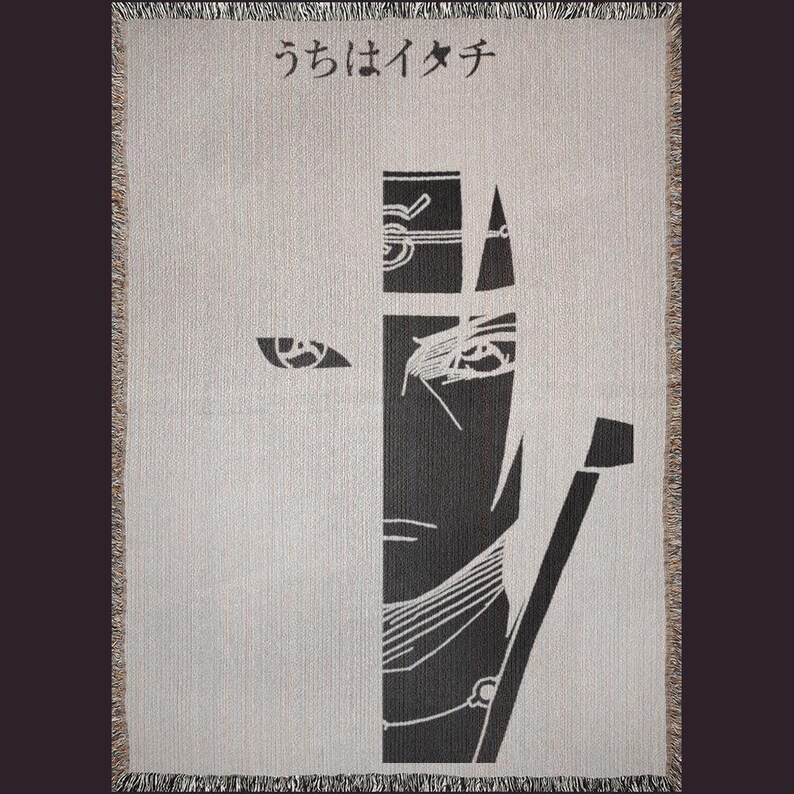 Sasuke Anime Woven Blankets Fan Art Blanket - Etsy