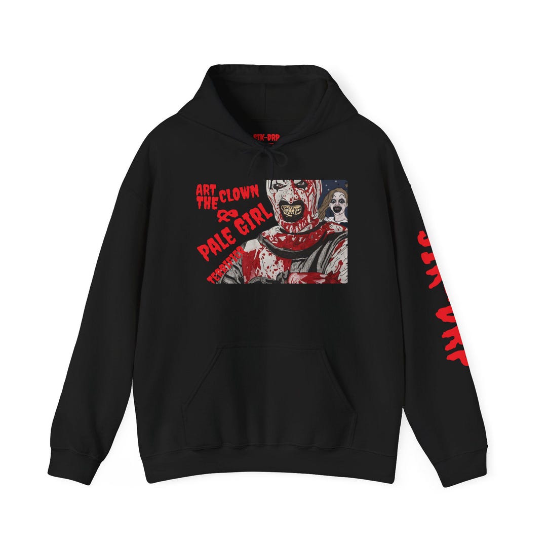 Horror Movie Fan Hoodie, Creepy Pale Girl Hoody, Spooky Terrifier ...