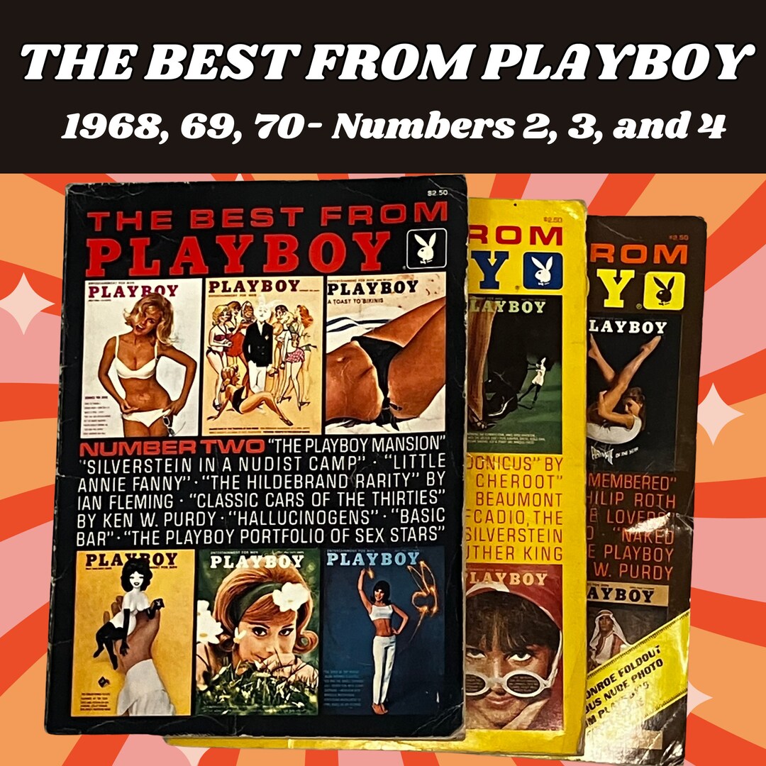 The Best of Playboy Magazine Numbers 2-4 1968 1969 and 1970 Vintage Nude Magazine Marilyn Monroe ...
