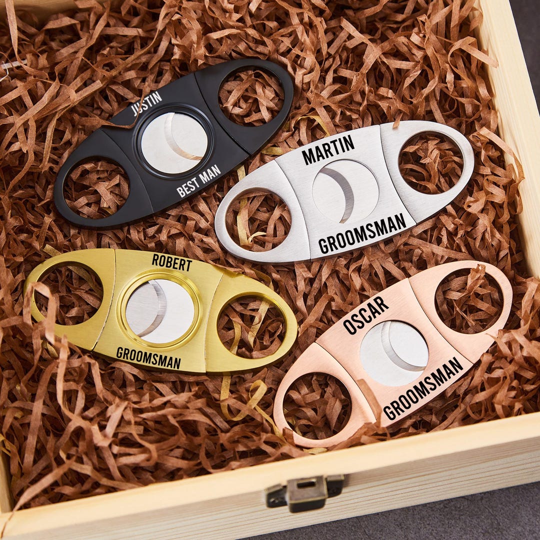 Personalized Cigar Cutter,custom Engraved Cigar Cutter,mens Cigar ...