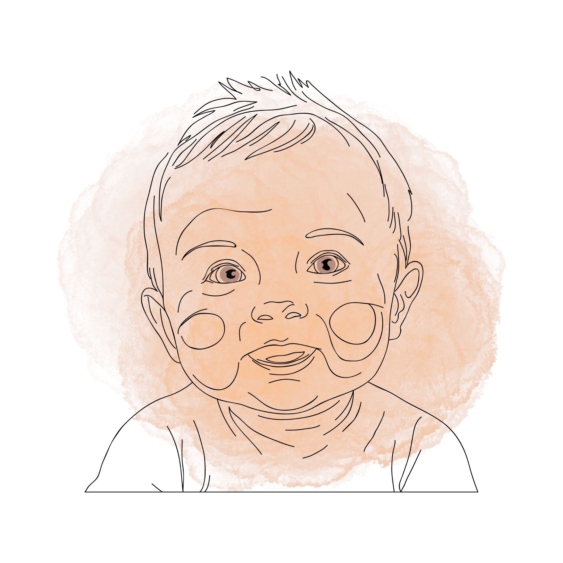 Custom Birth Poster | Custom One Line Art | Nursery Room Print | Baby ...