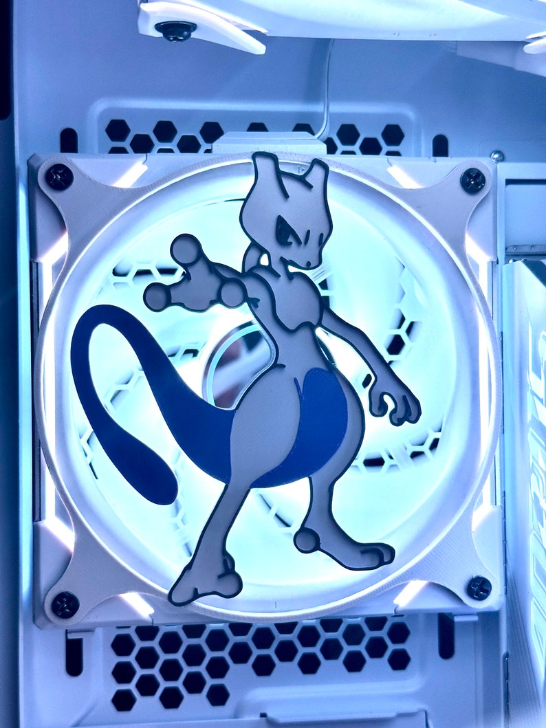 Mewtwo Pokémon Gaming Computer PC Fan Shroud Grill Cover Custom - Etsy ...