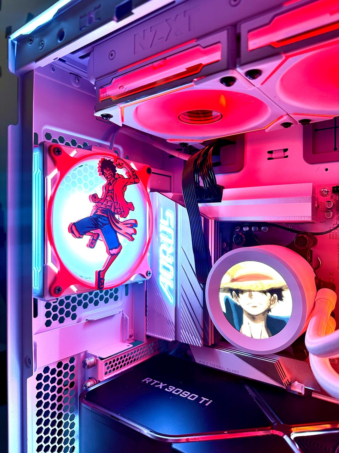 Luffy Pistol One Piece Gaming Computer PC Fan Shroud Grill Cover Custom ...