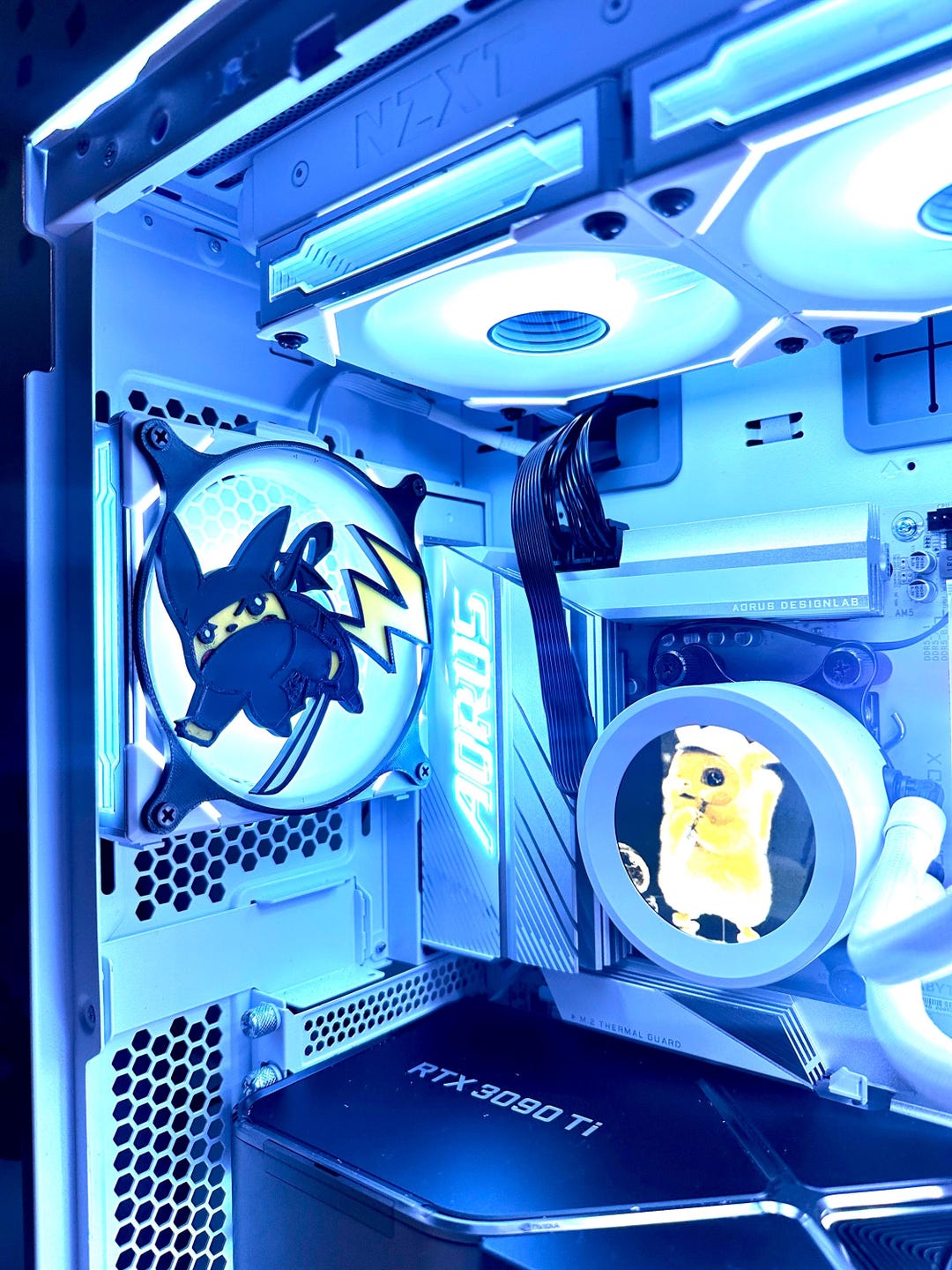 Ninja Pikachu Pokemon Gaming Computer PC Fan Shroud Grill Cover Custom ...