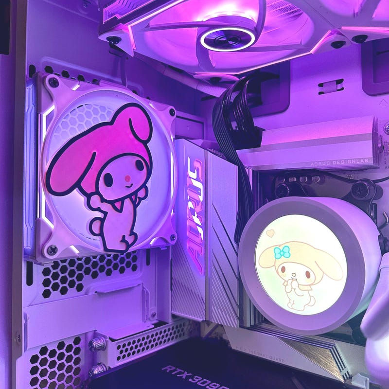 Pc Case Sticker - Etsy