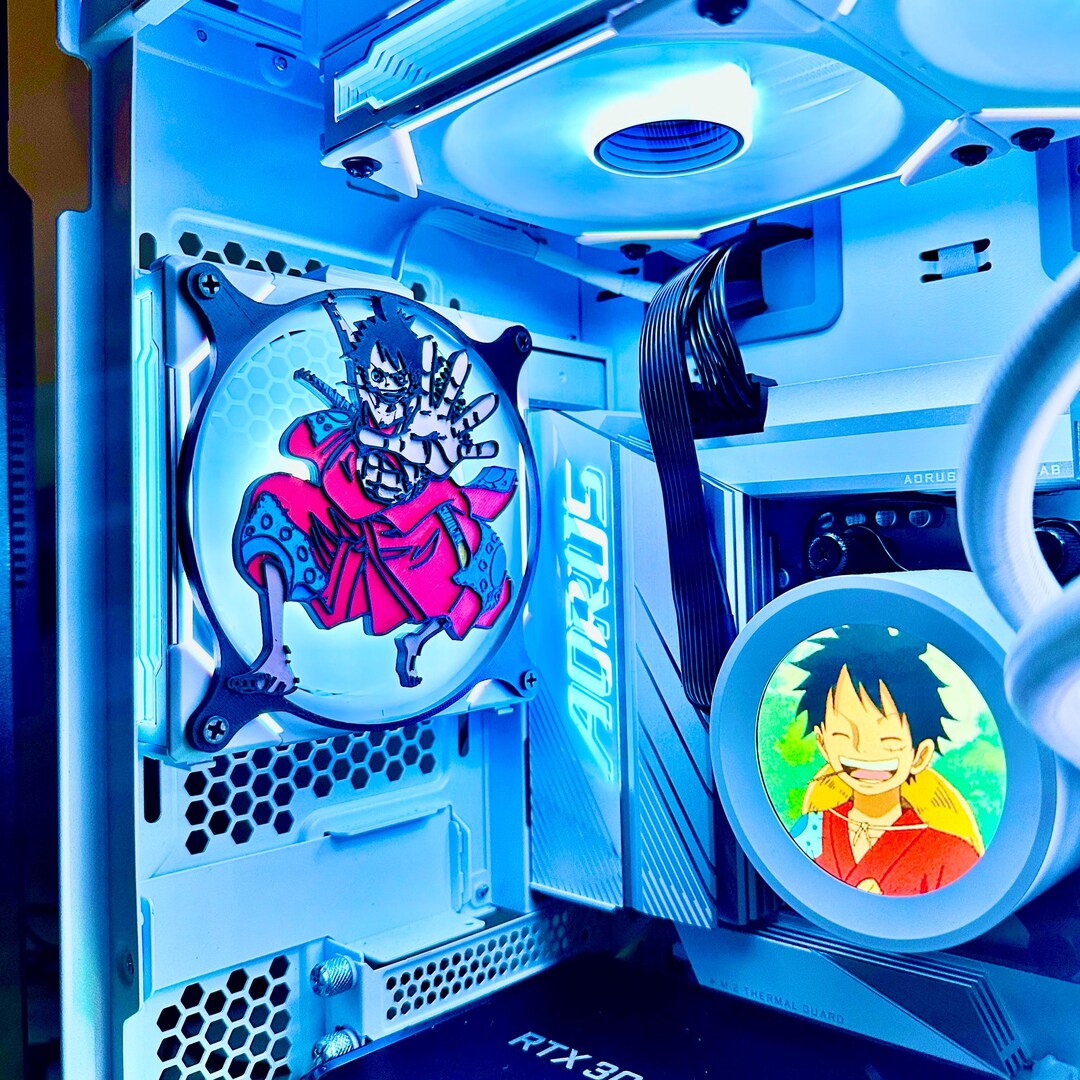 Luffy Wano Arc Samurai One Piece Gaming Computer PC Fan Shroud Grill ...