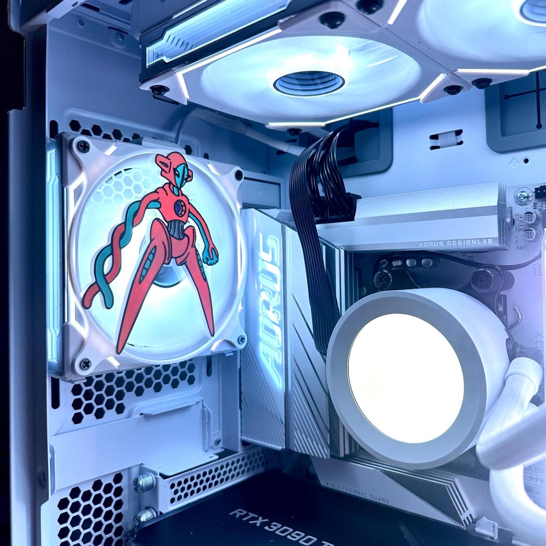 Deoxys Forms Pokemon Evolution Gaming Computer PC Fan Shroud Grill ...