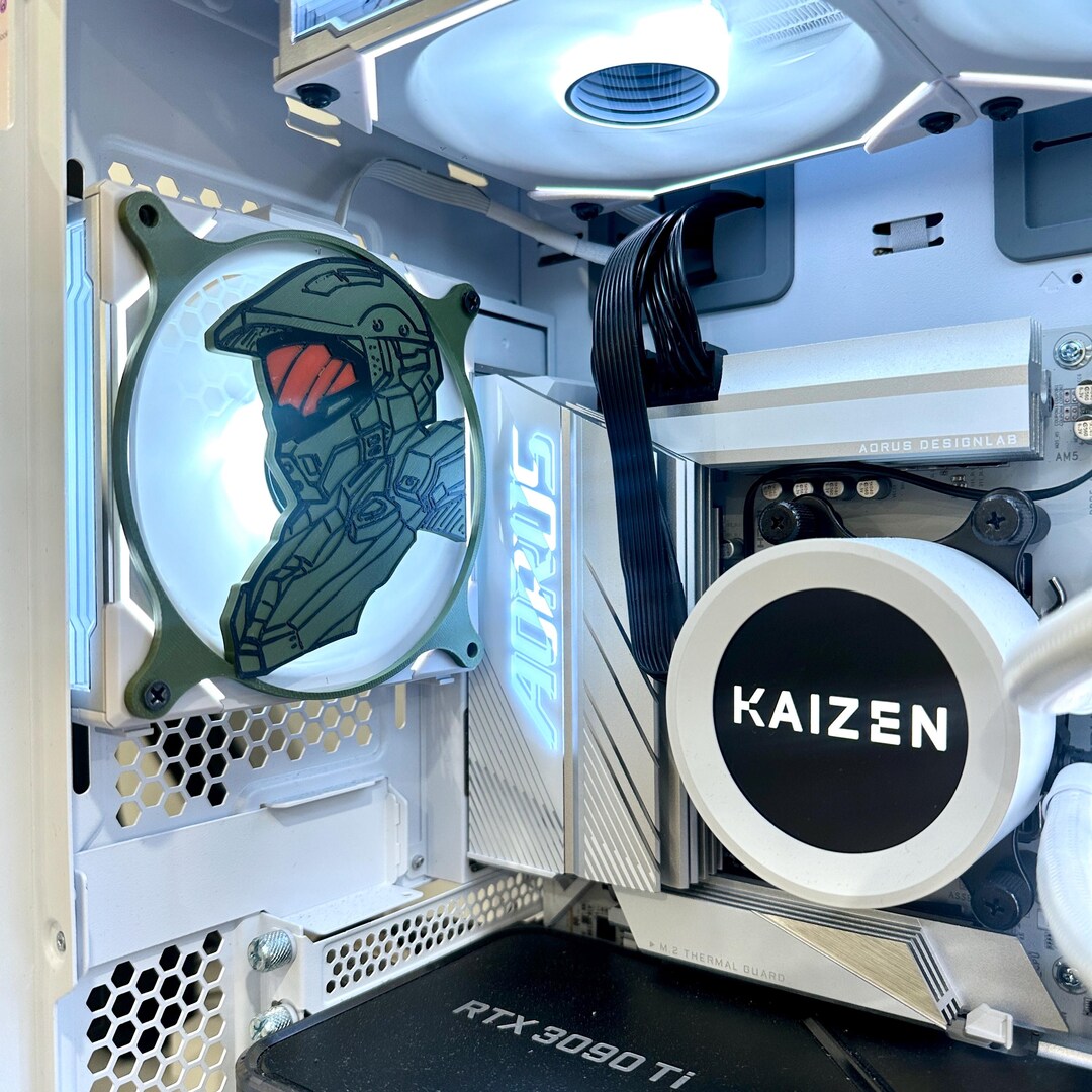 Halo Master Chief Gaming Computer PC Fan Shroud Grill Cover Custom - Etsy