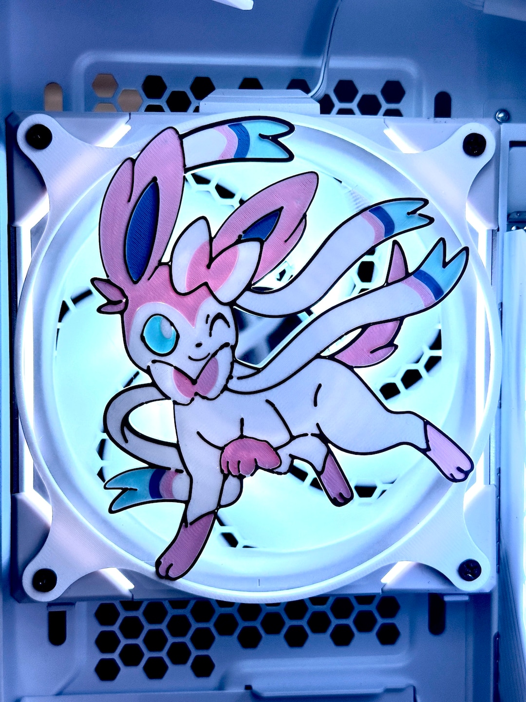 Sylveon Pokemon Gaming Computer PC Fan Shroud Grill Cover Custom - Etsy UK