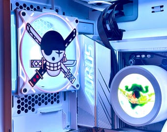 Luffy Sun God Nika Gear 5 One Piece Gaming Computer PC Fan Shroud Grill ...