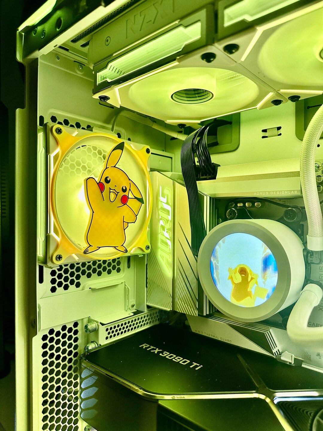 Pikachu Designs Computer PC Fan Shroud Grill Cover Custom - Etsy