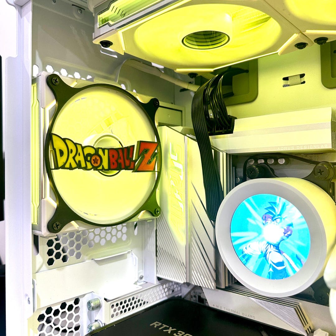 DBZ Gaming Computer PC Fan Shroud Grill Cover Custom Anime Gift - Etsy