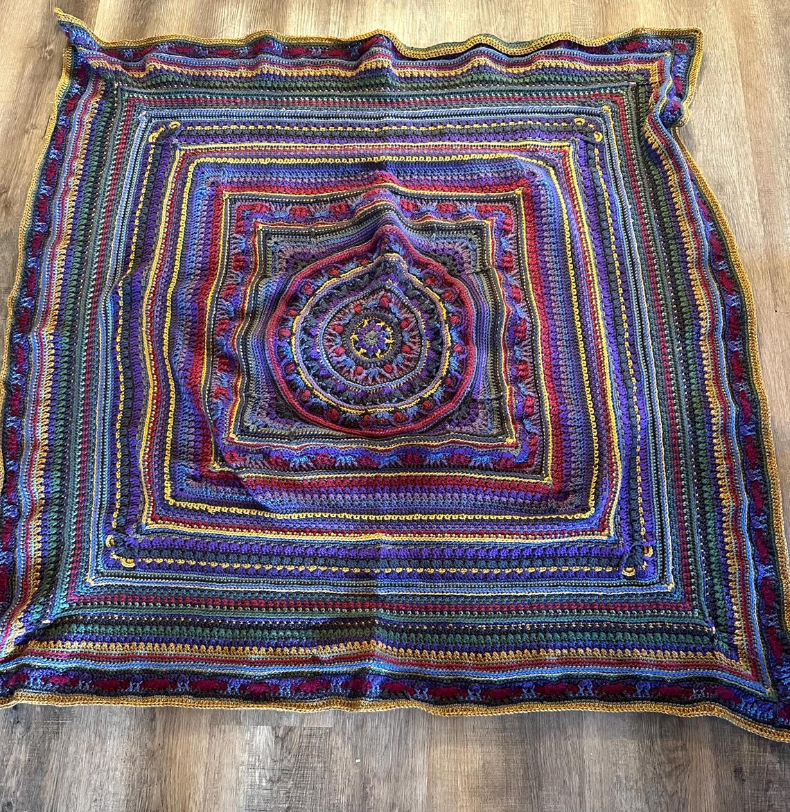 Crochet Mandala Throw - Etsy