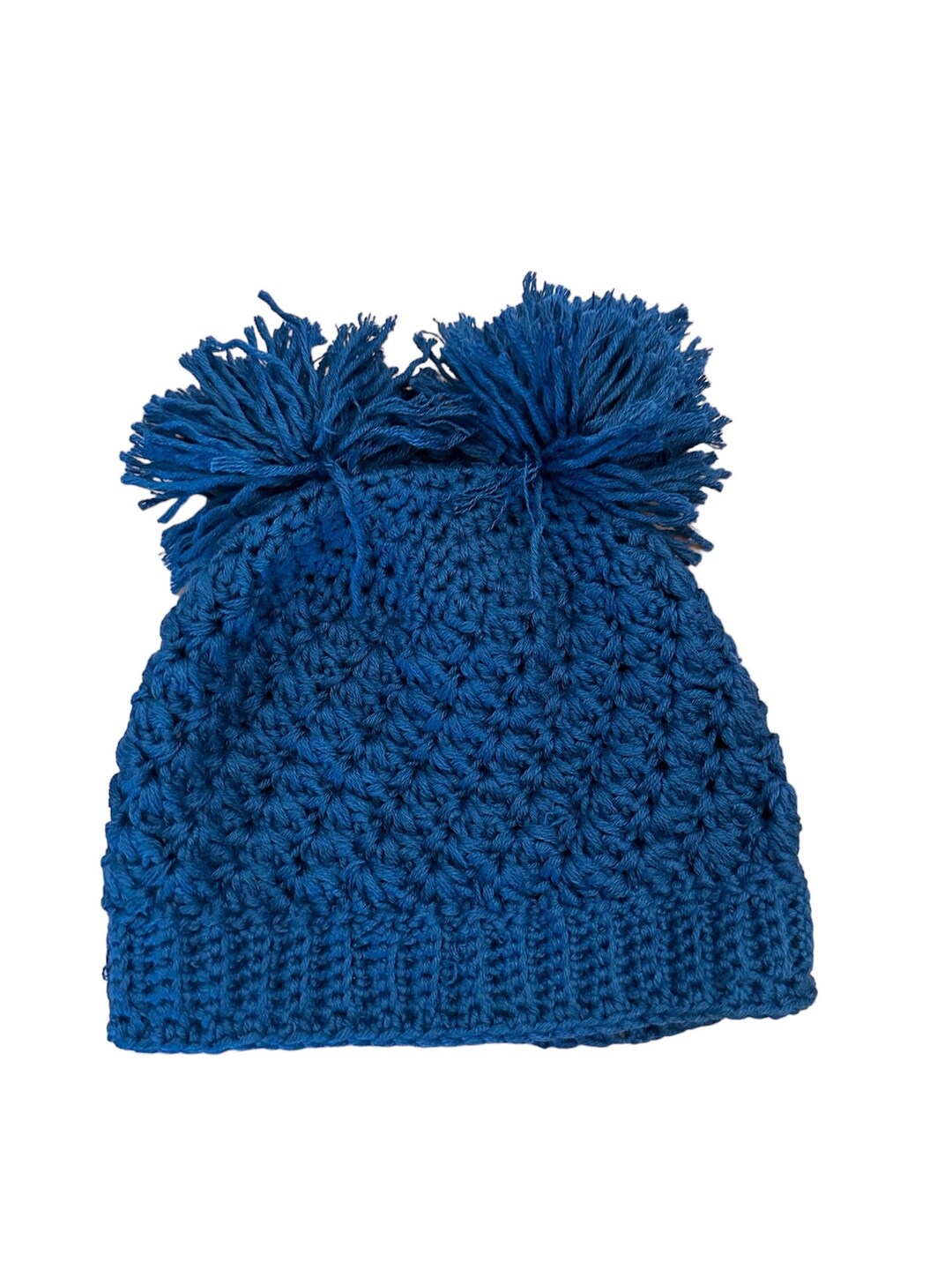 Infant Hat With Two Pom Poms - Etsy