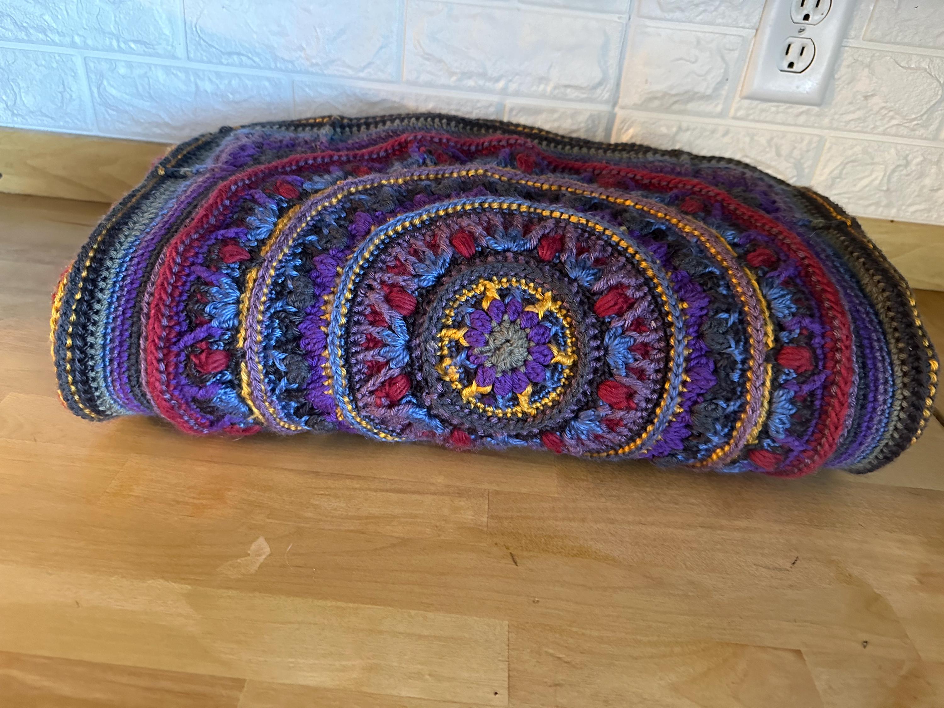 Crochet Mandala Throw - Etsy