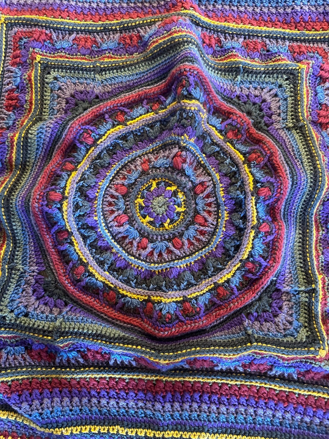 Crochet Mandala Throw - Etsy