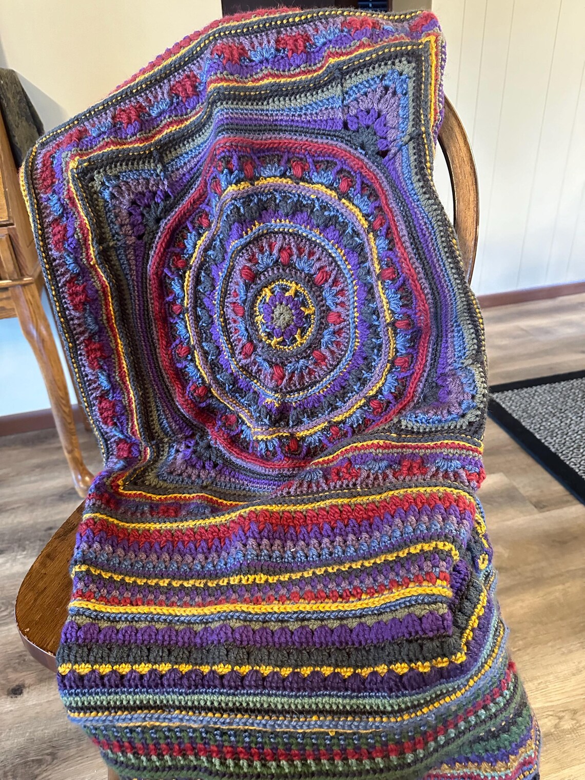 Crochet Mandala Throw - Etsy