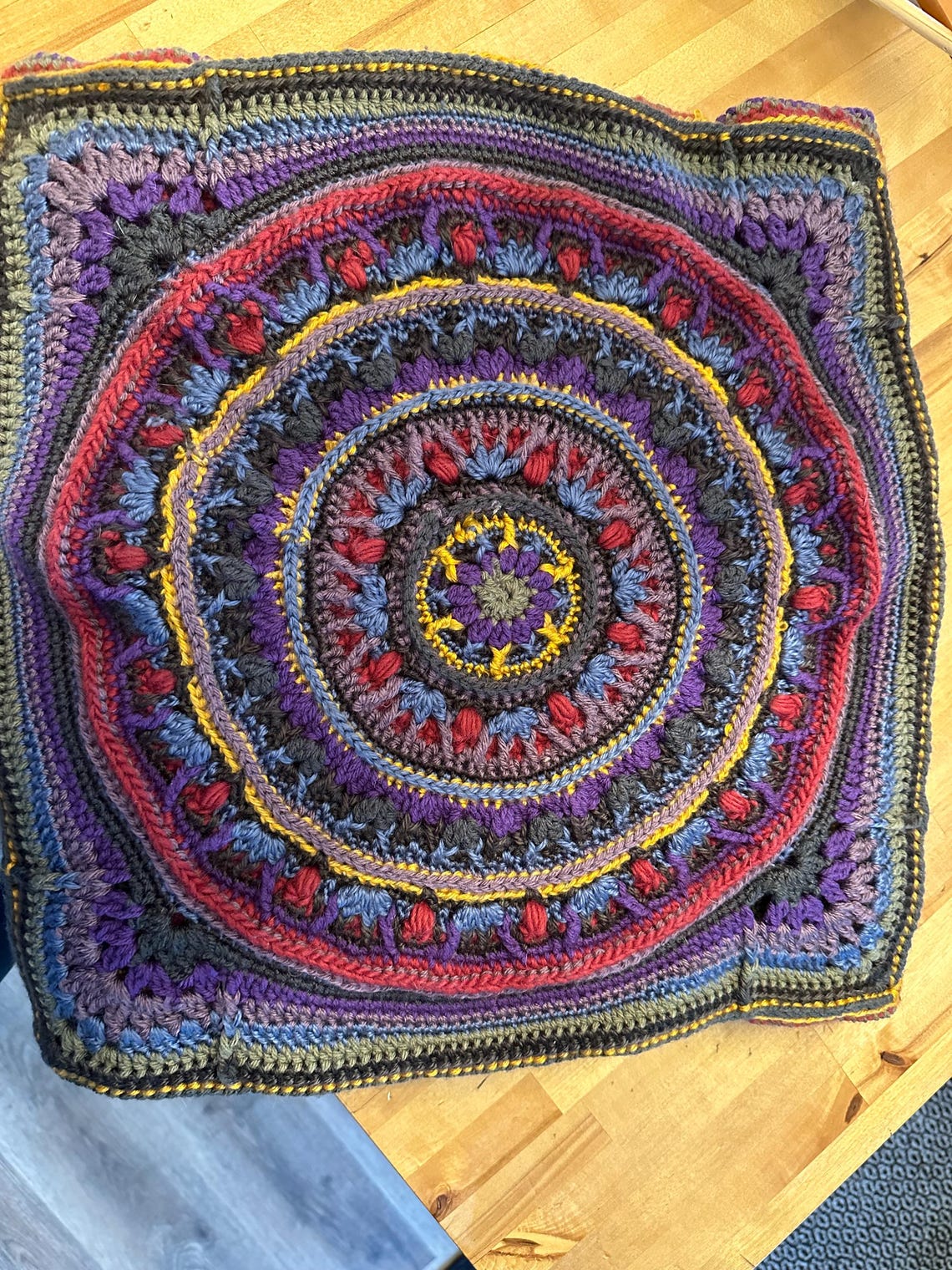 Crochet Mandala Throw - Etsy