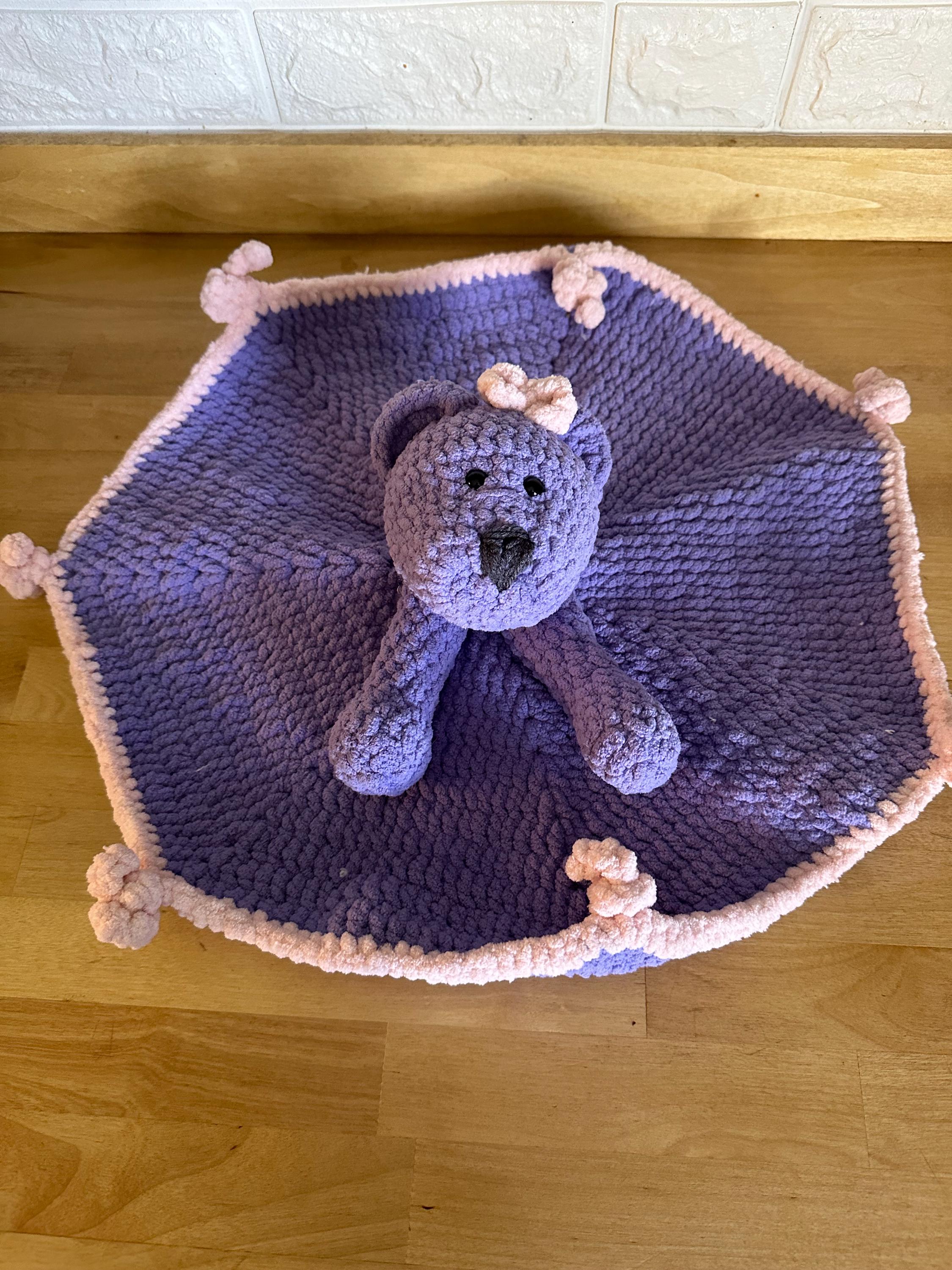 Crochet Teddy Bear Lovey - Etsy