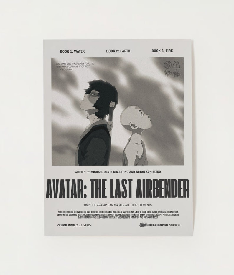 Avatar: the Last Airbender Poster Zuko & Aang Digital Download - Etsy