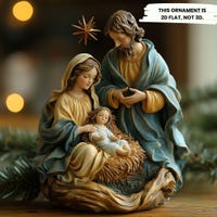 Vintage Christmas Nativity Scene Display Plastic Figures Mary Joseph ...