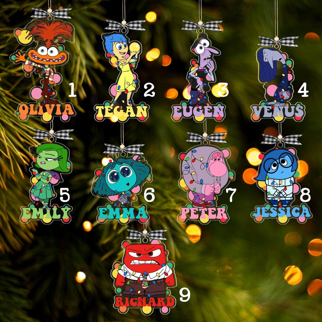 Personalized Inside Out Christmas Ornament, It's Okay to Feel All the ...